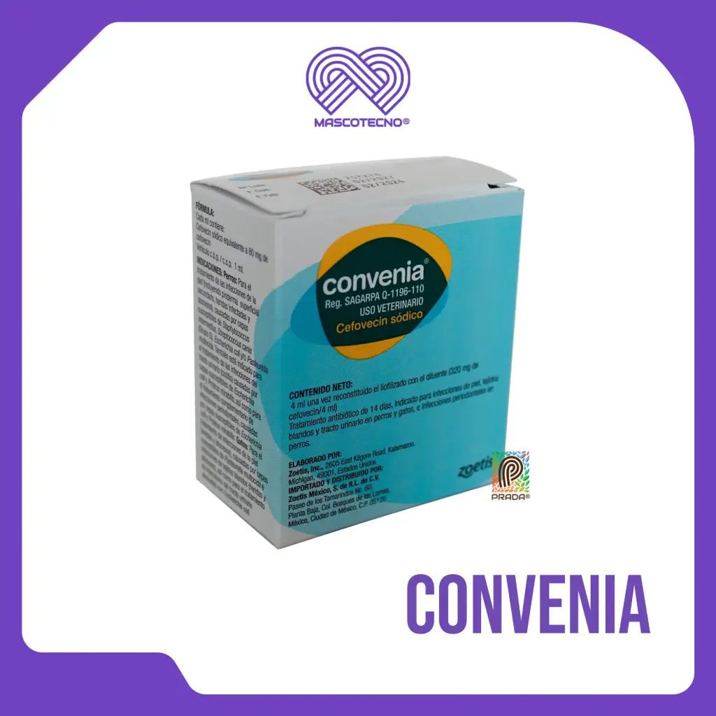 CONVENIA 320 MG X 4 ML | MASCOTECNO